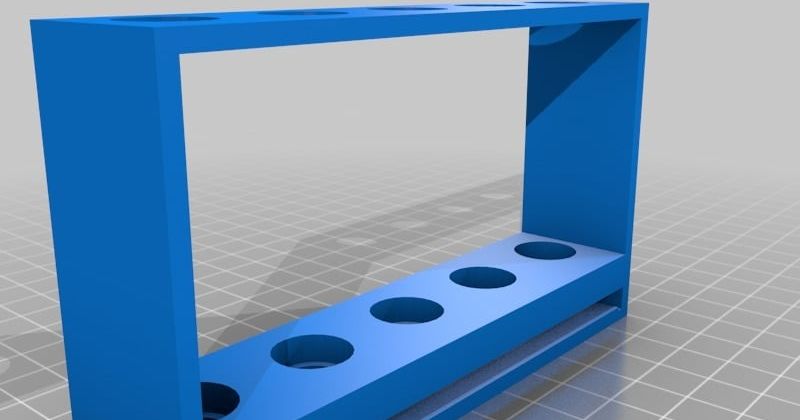 Simple Aquarium Test Tube Holder by audioclass | Download free STL ...