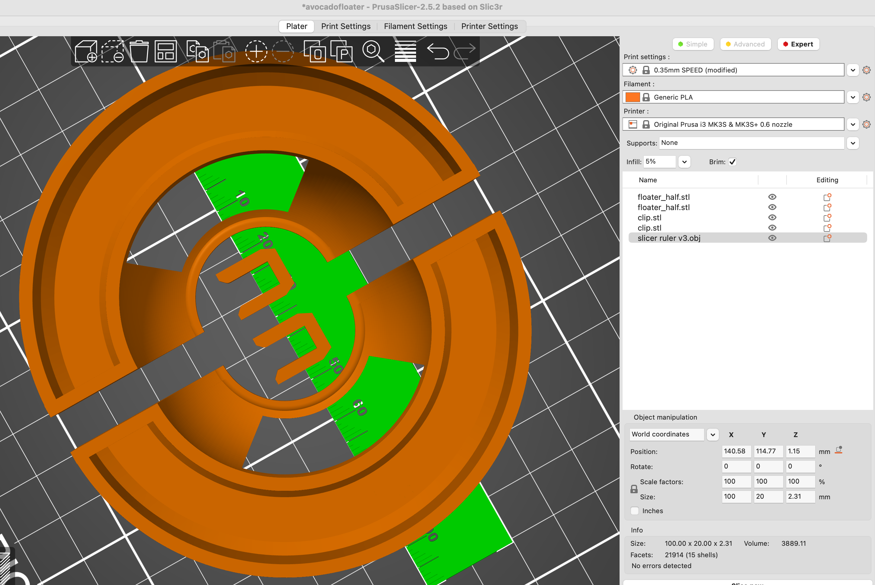 Slicer Ruler by pLfuego | Download free STL model | Printables.com
