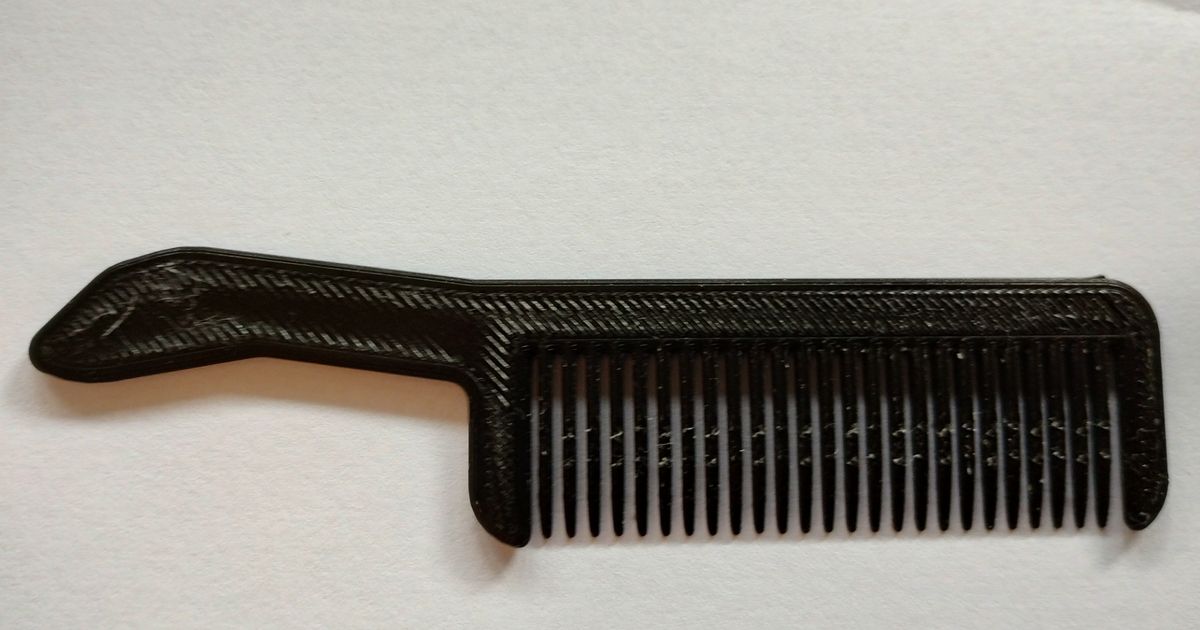 3D Printable Mini Comb by James Surtees | Download free STL model ...