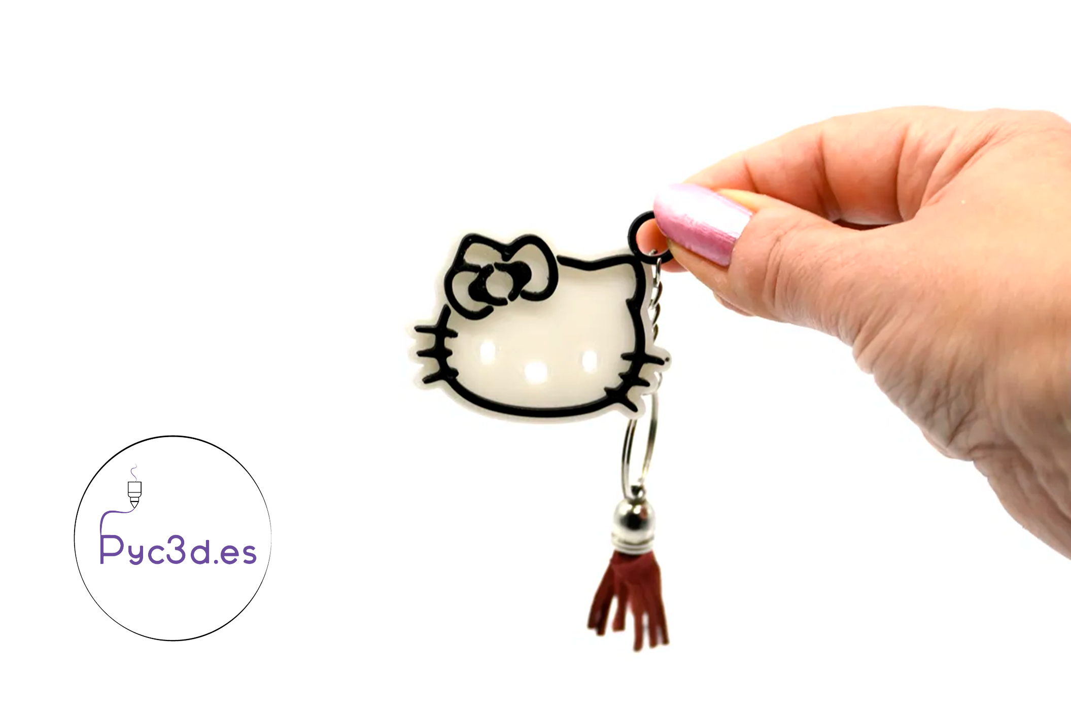 HELLO KITTY KEYCHAIN by PYC3D.ES | Download free STL model | Printables.com