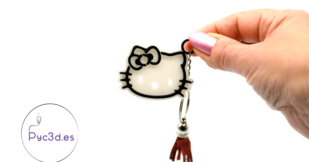 HELLO KITTY KEYCHAIN by PYC3D.ES | Download free STL model | Printables.com