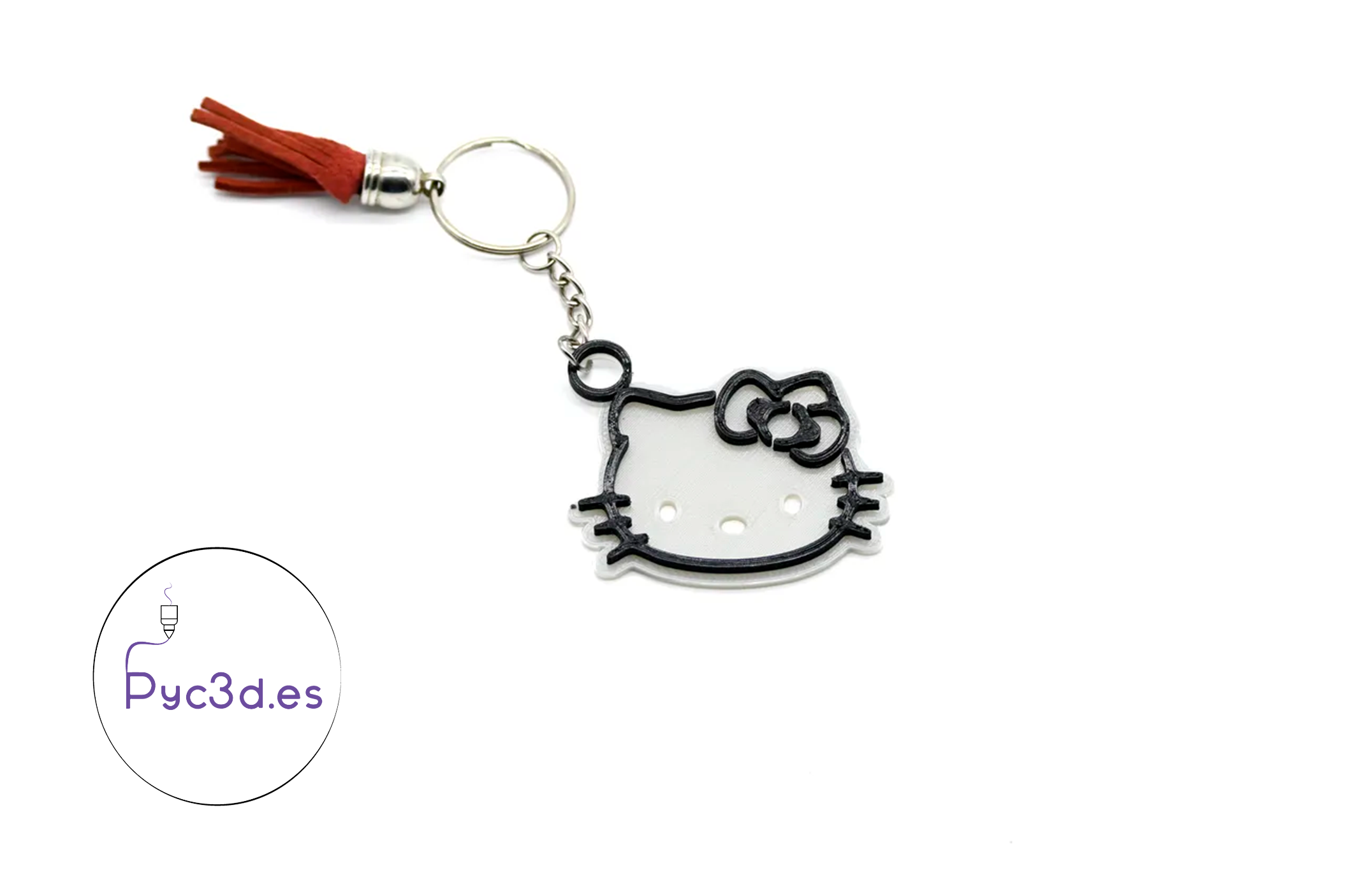 HELLO KITTY KEYCHAIN by PYC3D.ES | Download free STL model | Printables.com