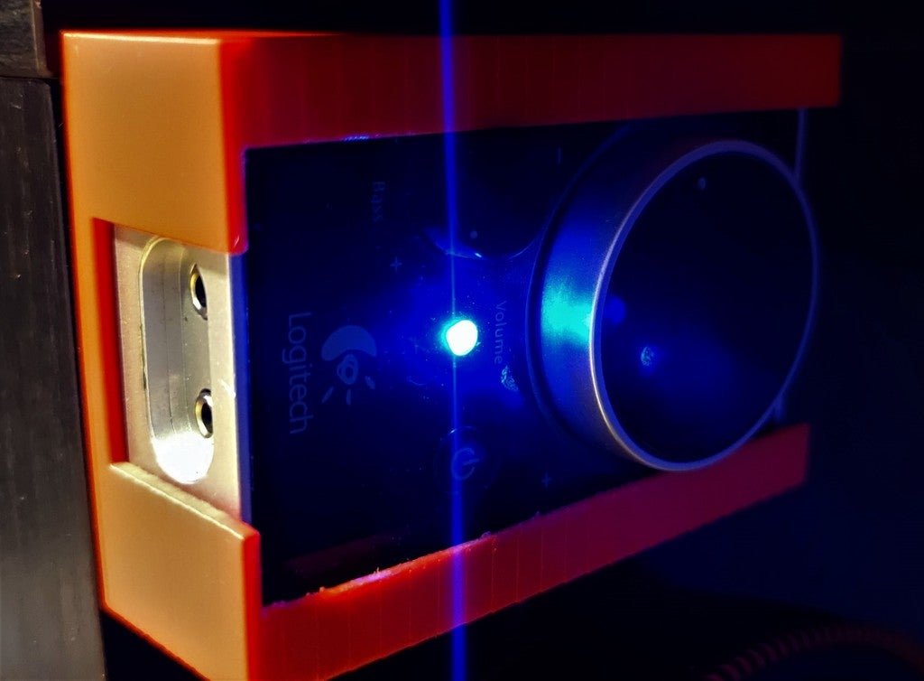 Logitech Z-4 Button Box Mount by Beersteak | Download free STL model ...