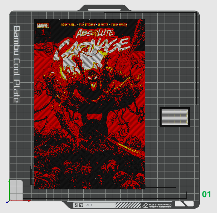 Absolute Carnage Comic Cover by Reaper Gutierrez | Download free STL model | Printables.com