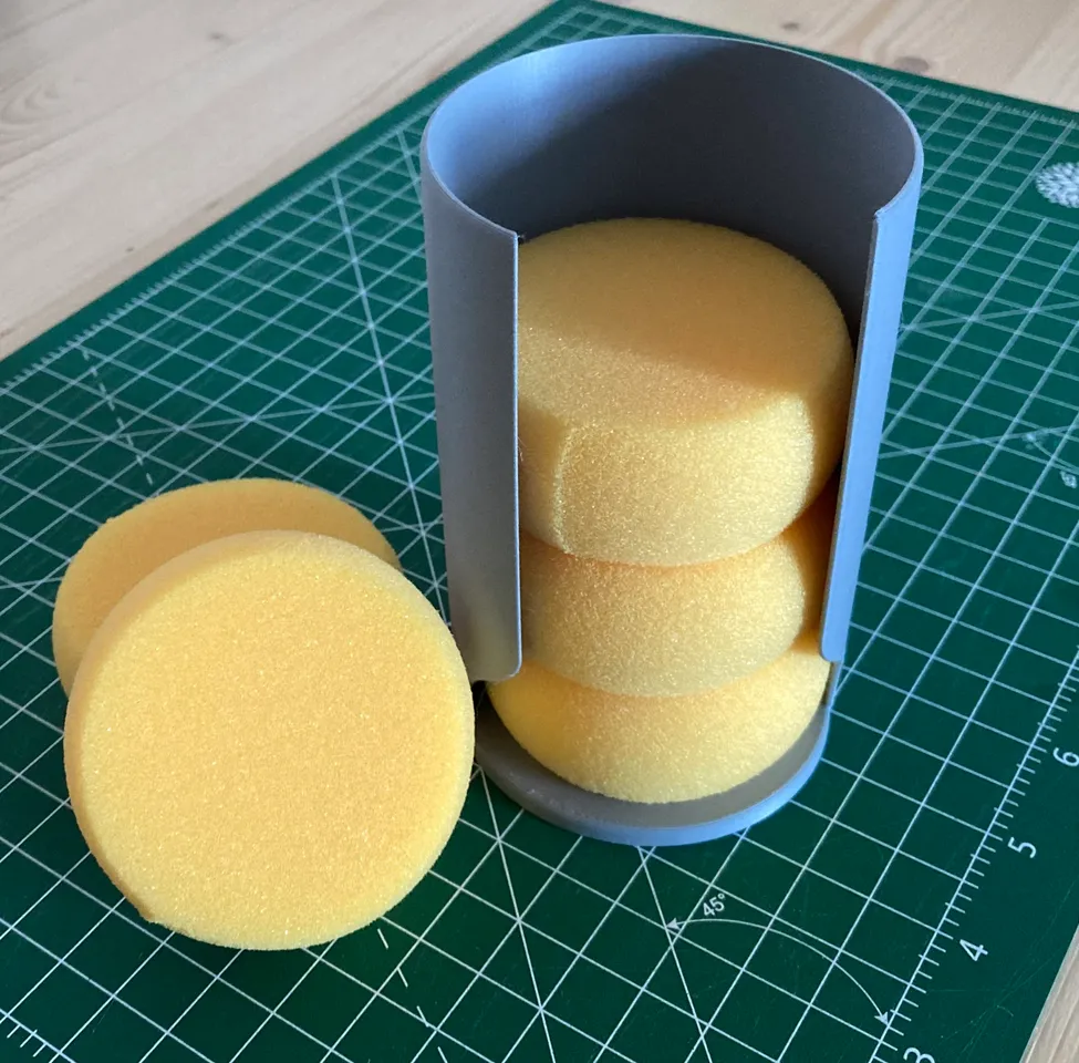 Round Craft Sponge Dispenser / Holder by TMTYL | Download free STL ...