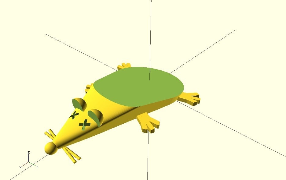 Parametric Squashed Mouse Door Stop Wedge by iamburny | Download free ...