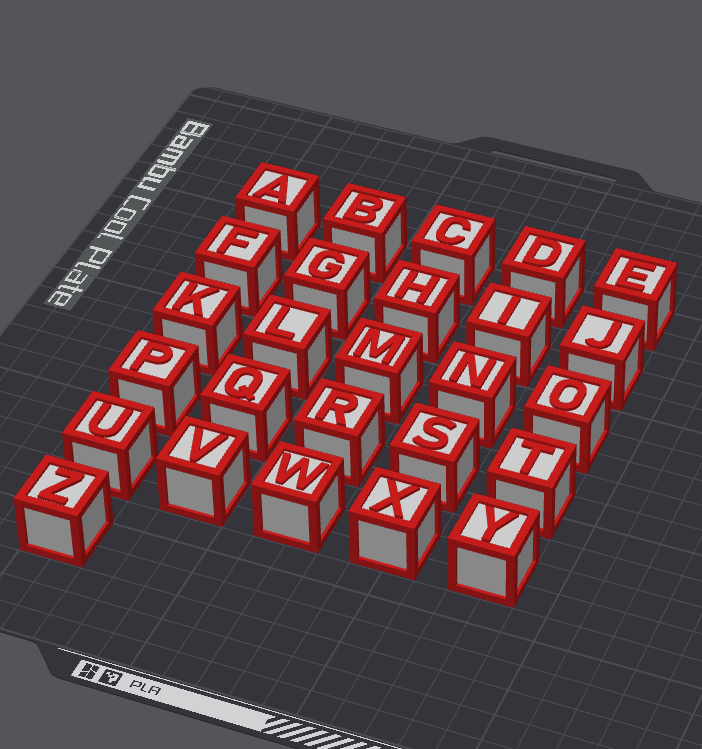 Alphabet Letters by Luke-Leek-98 | Download free STL model | Printables.com