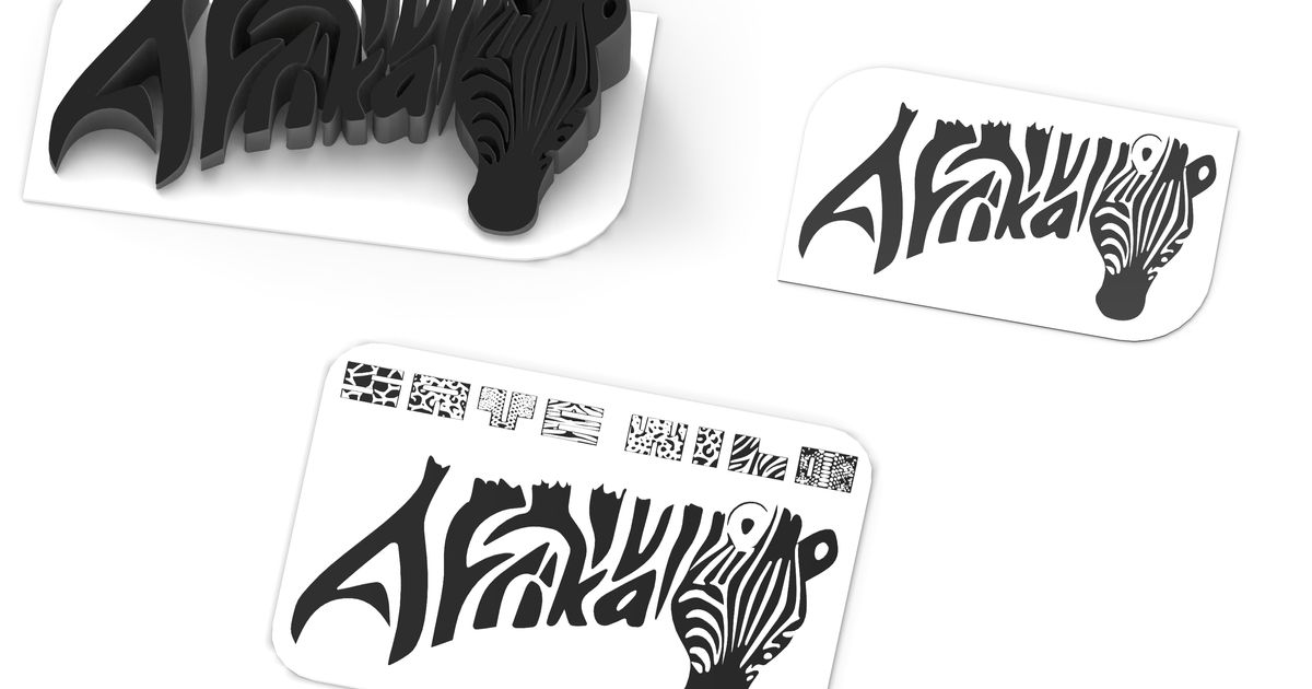 africa zebra typo sign sculpture Afrika by CopyKnight | Download free ...