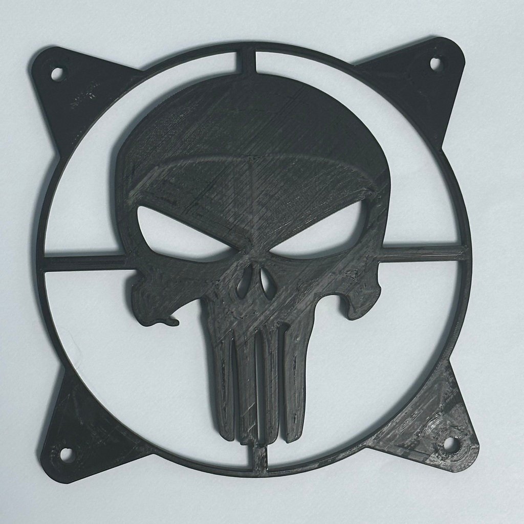The Punisher PC fan grill by Knight Wolf | Download free STL model ...