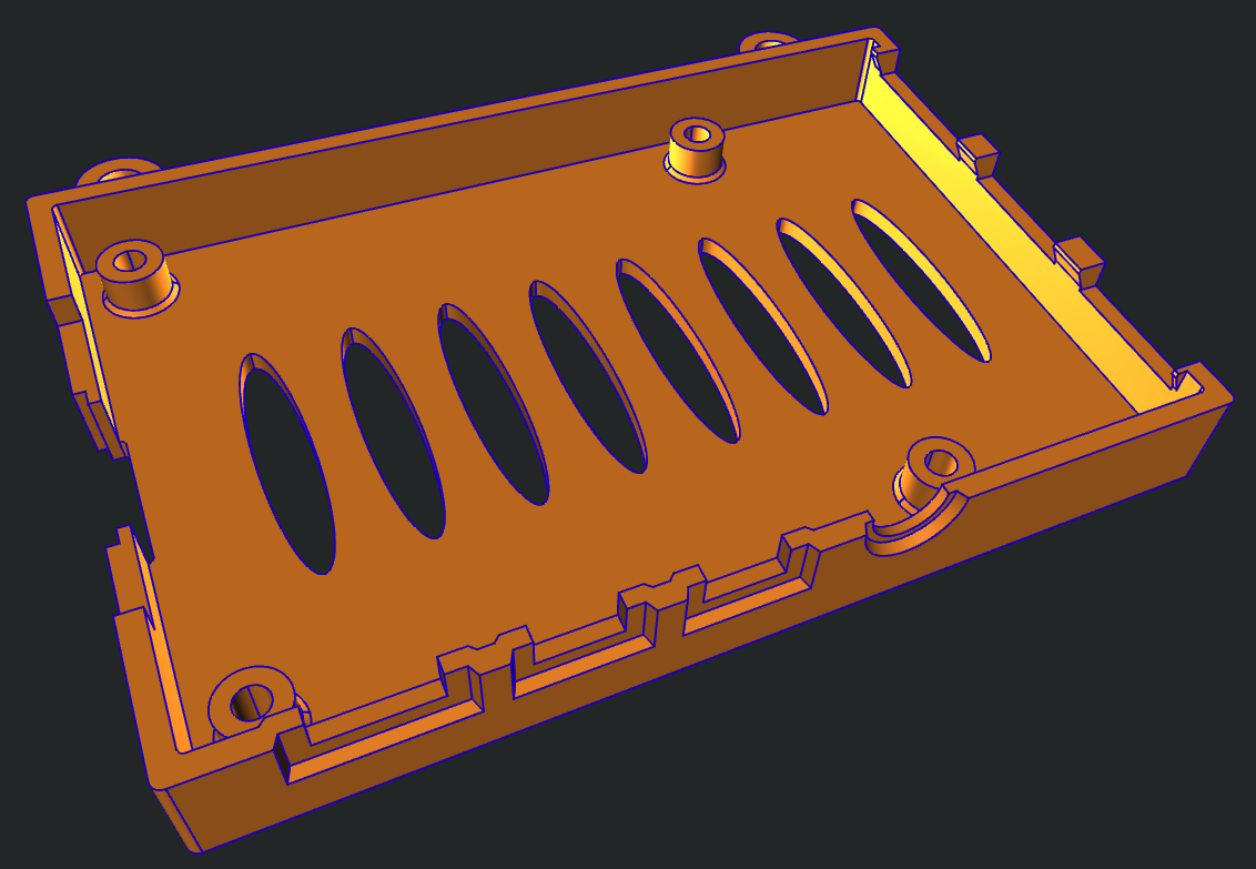 [REMIX] Raspberry Pi 4 Half Case VESA 75x75 mount by fischer-felix ...