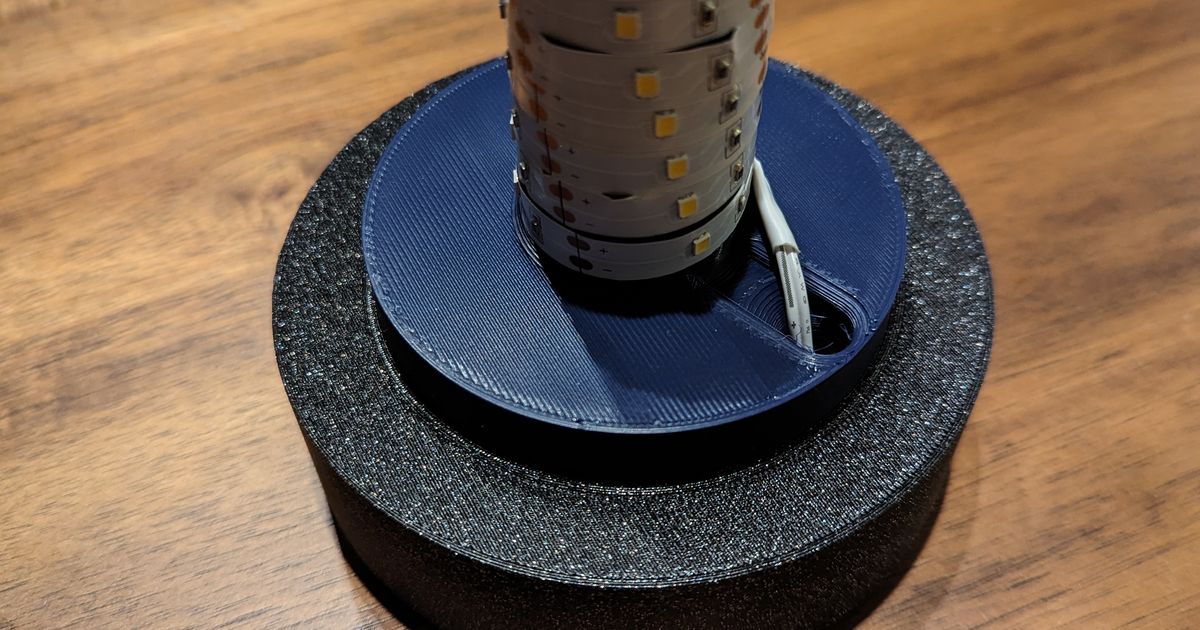 Lithophane Lamp LED Strip Holder Battery by raviolish | Download free ...