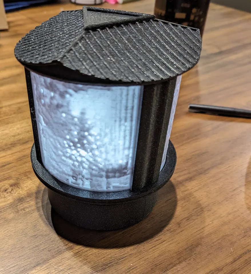 Lithophane Lamp LED Strip Holder Battery by raviolish | Download free ...