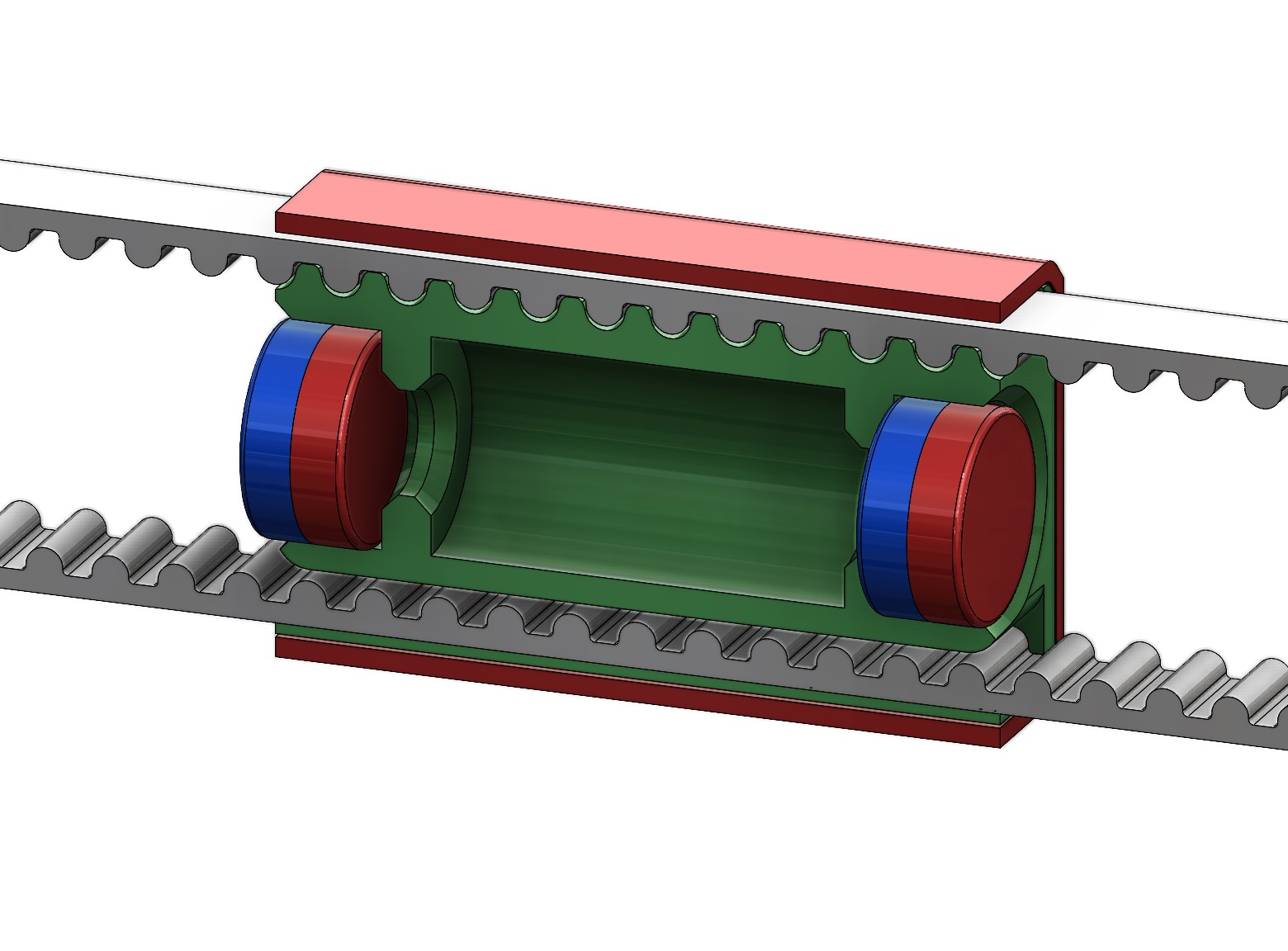 Magnetic IDEX Belt Coupling for World's simplest IDEX 3D Printer by m ...