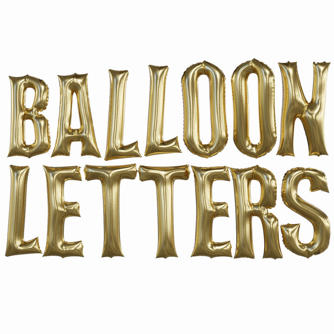 Balloon Letters by jefftml | Download free STL model | Printables.com