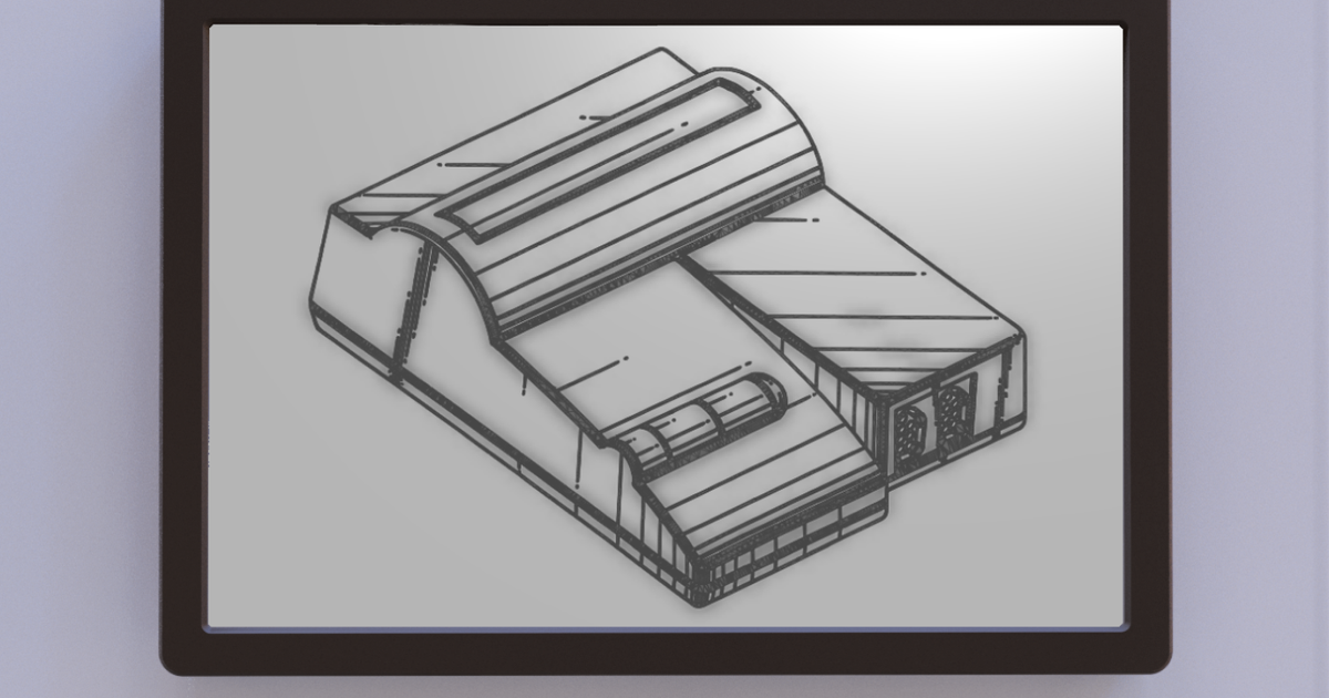 NES-101 Console Patent Art by Ken Mills | Download free STL model ...