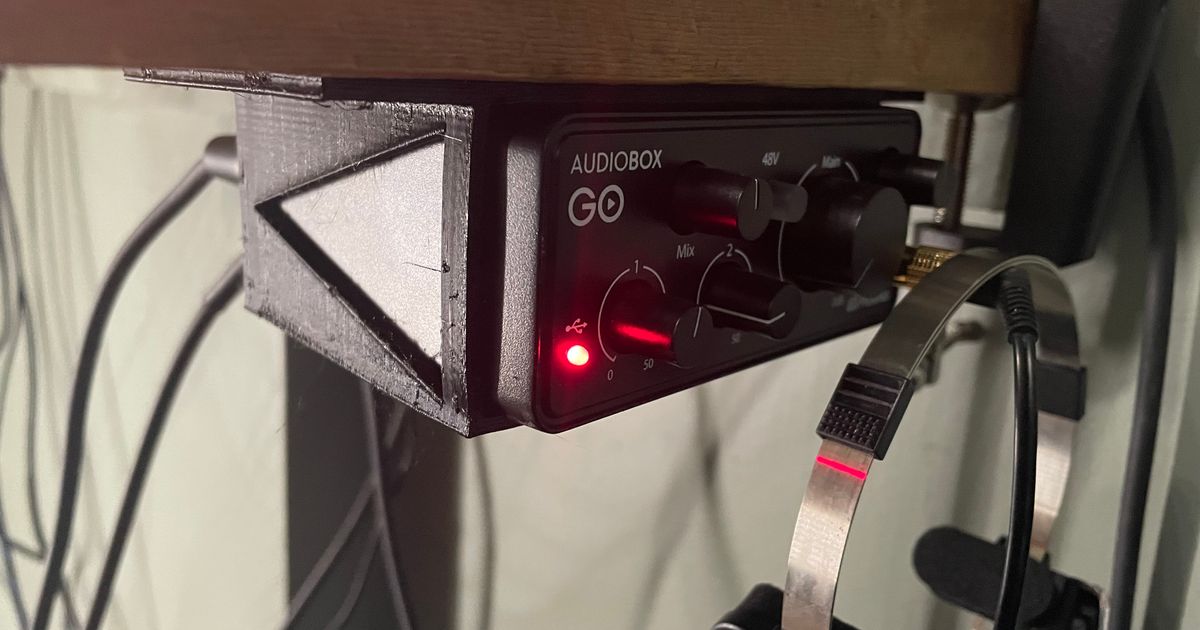 AudioBox GO Mount by AdmiralGroceries | Download free STL model ...