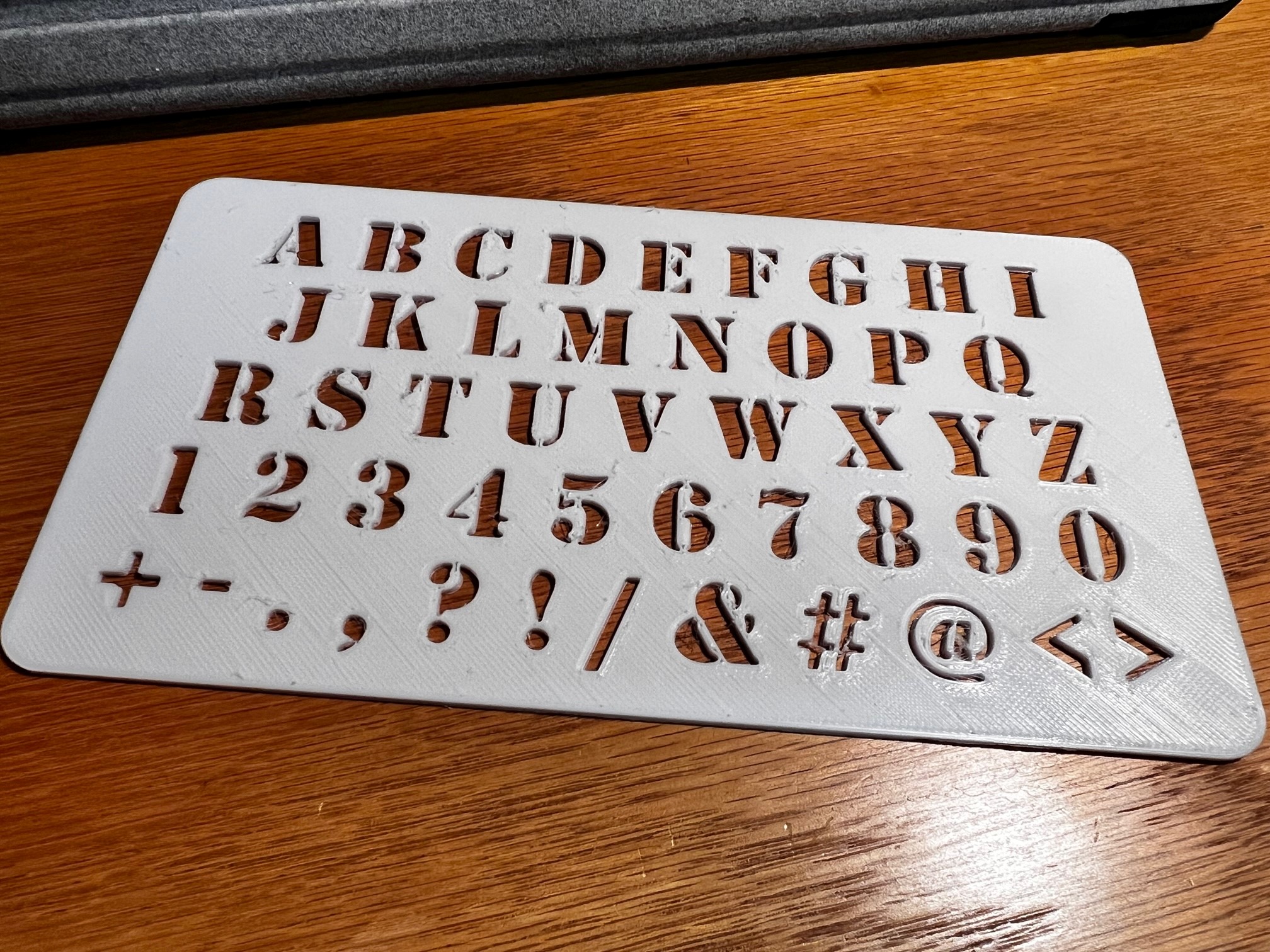 Stencil, A - Z, 0 - 9, Common symbols by 3dprintguy | Download free STL model | Printables.com