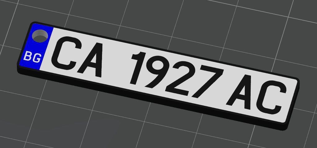 Keyholder (keychain) with a plate number by Georgi | Download free STL ...