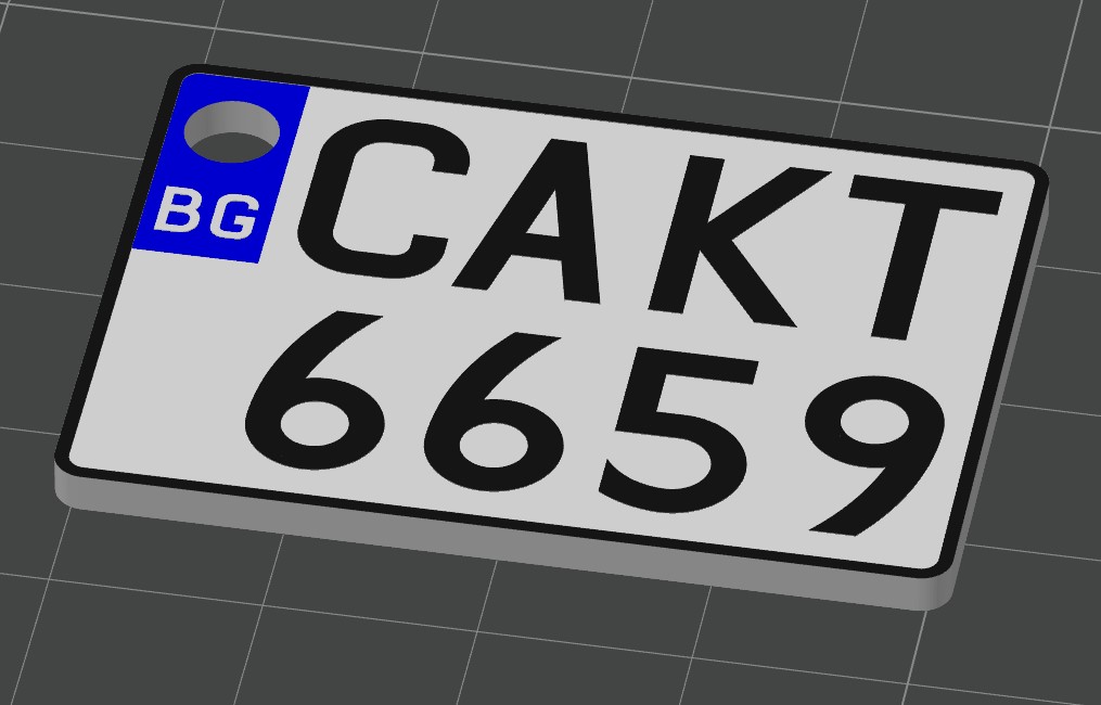 Keyholder (keychain) with a plate number by Georgi | Download free STL ...
