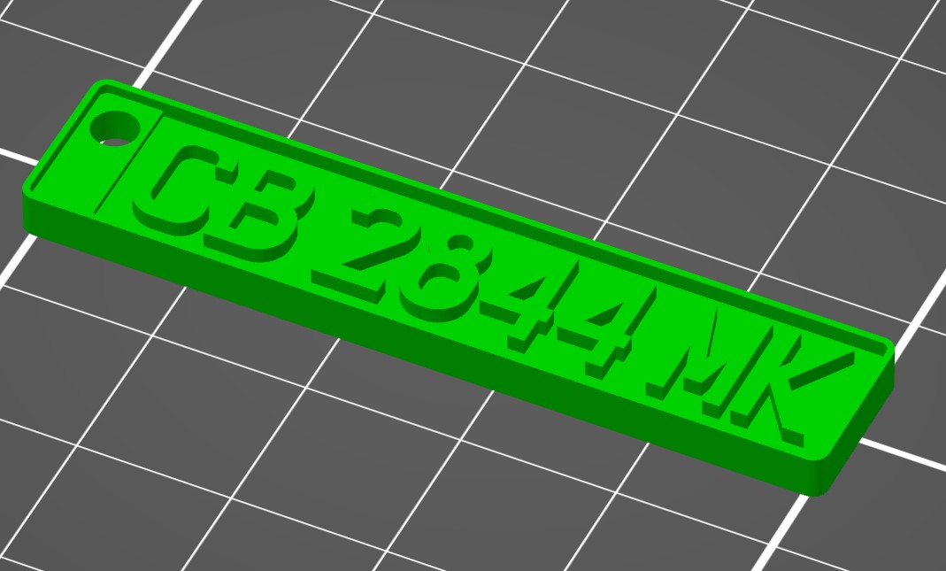 Keyholder (keychain) with a plate number by Georgi | Download free STL ...