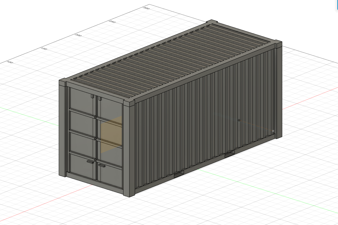 Container maritime / Sea 20 pieds/ feet by drogendo | Download free STL ...