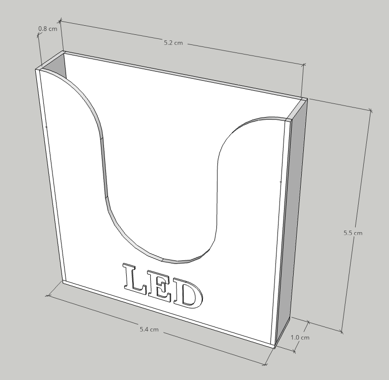 LED remote holder by mfler | Download free STL model | Printables.com