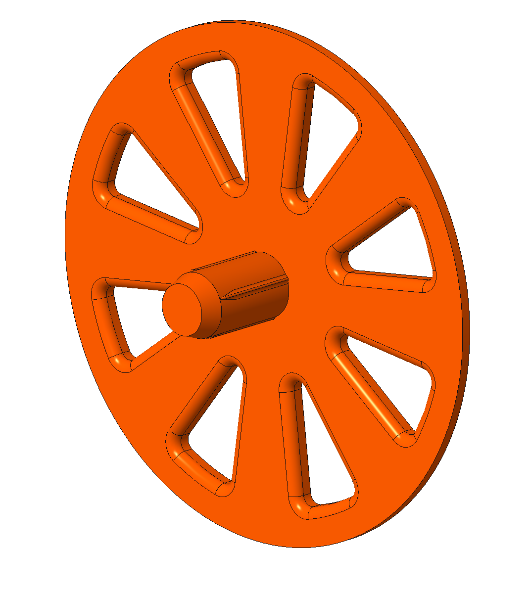 Orange Slice Tape Dispenser by BotanicalWorm99 | Download free STL ...