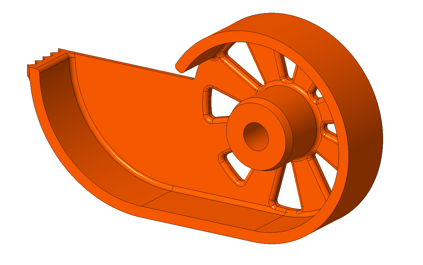 Orange Slice Tape Dispenser by BotanicalWorm99 | Download free STL ...