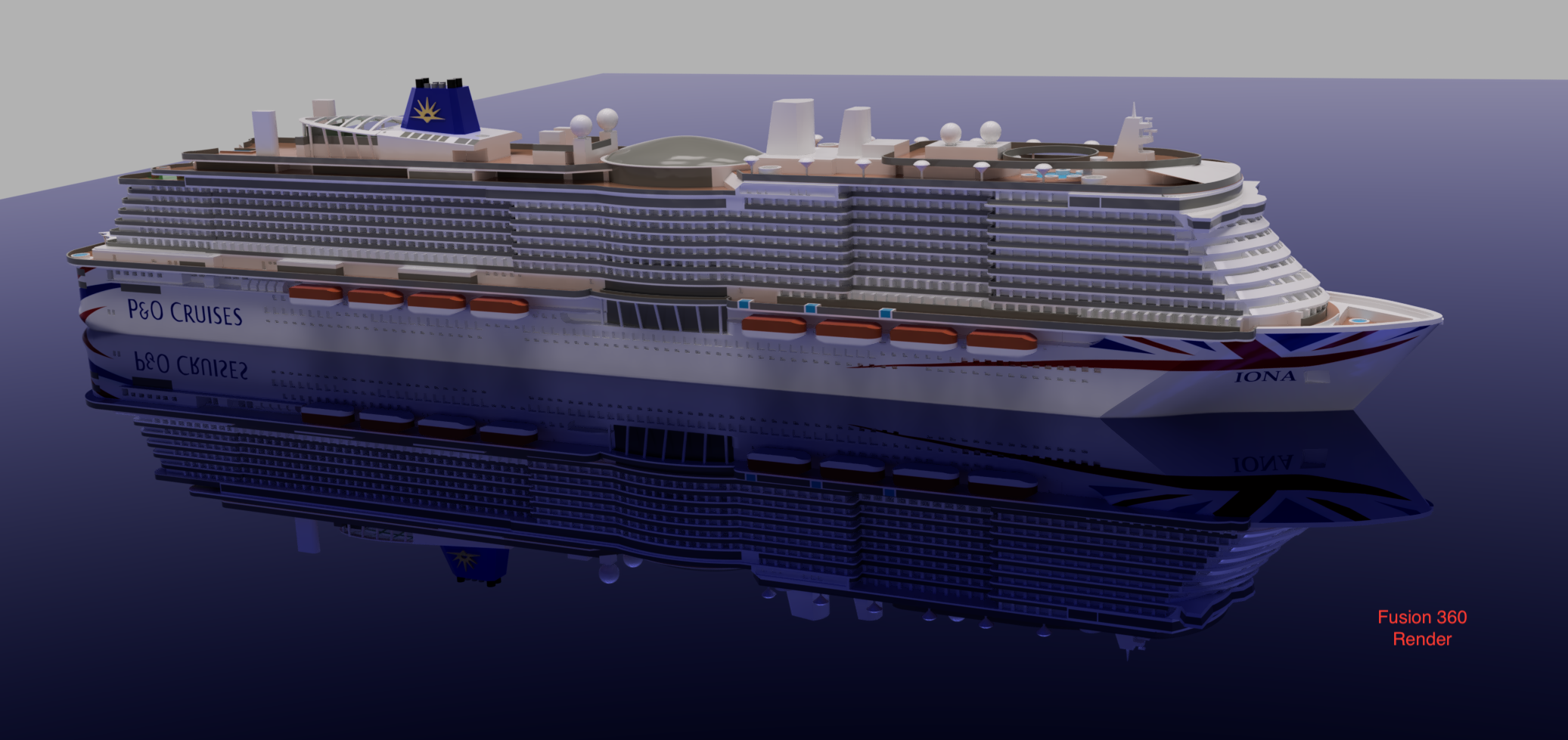 P&O Cruise Ship Iona by David Wood UK | Download free STL model | Printables.com