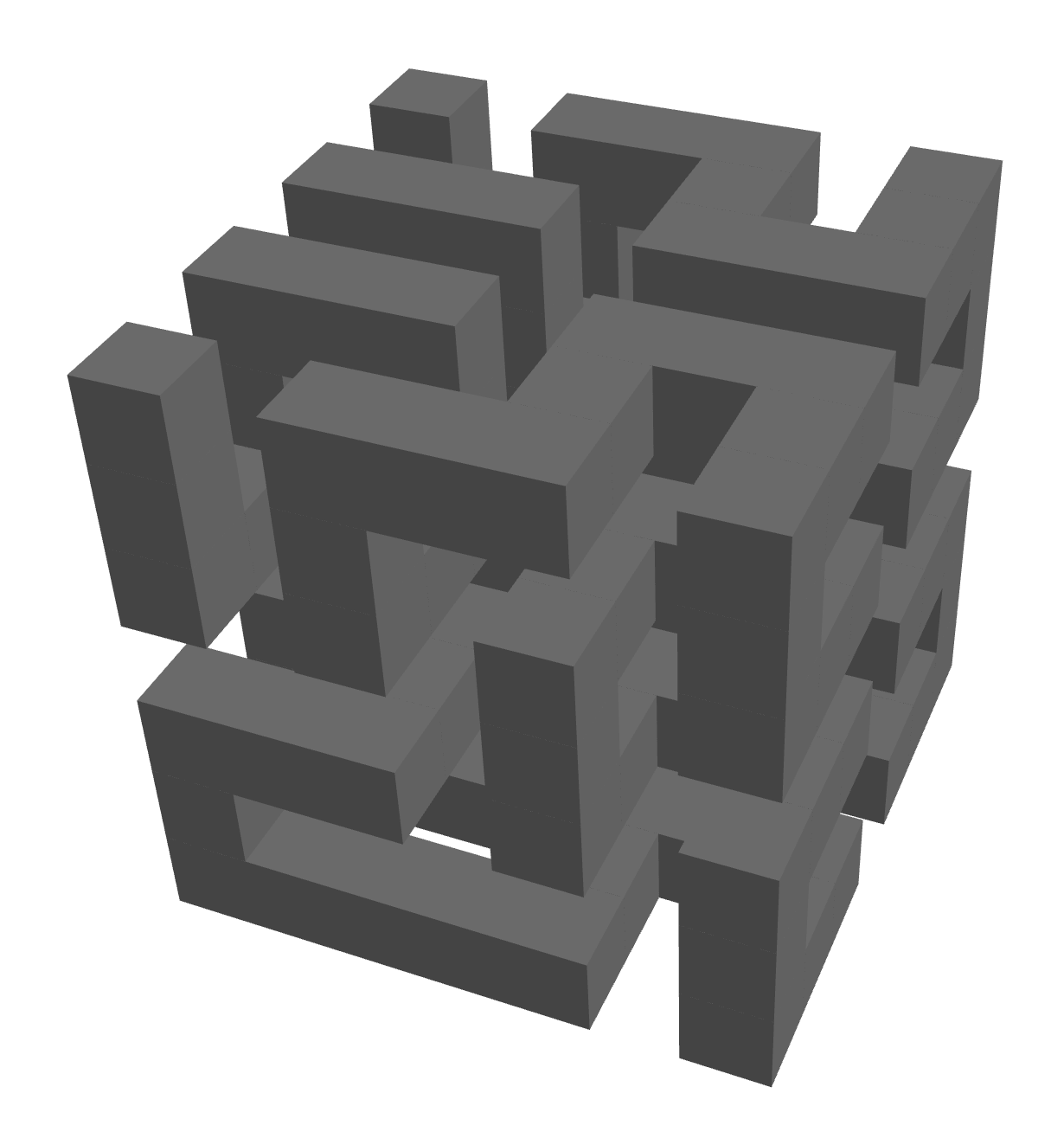 3D Hilbert Curve Ball Maze por bramp | Descargar modelo STL gratuito ...
