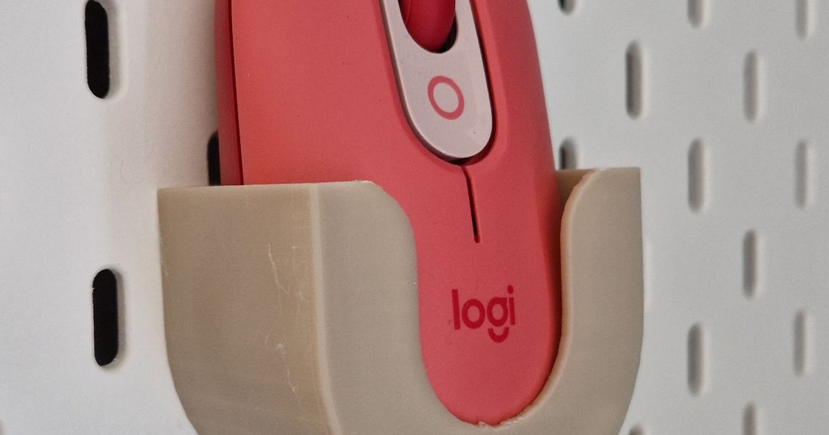 Skadis Logitech Pop mouse holder by Christine van den Bout | Download ...