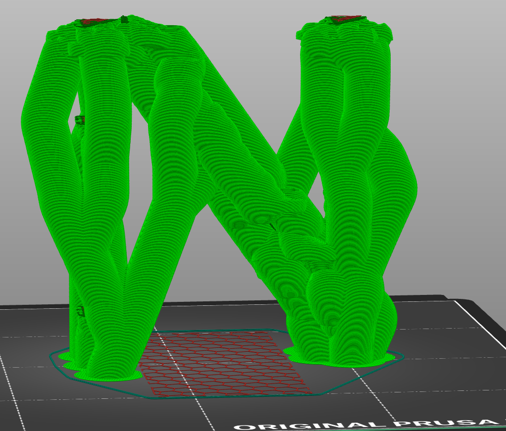 Organic support Letters! by hvrkh | Download free STL model ...