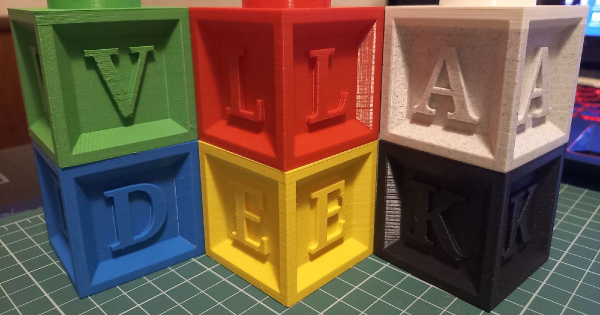 Stackable Letter And Number Cubes With Croatian German And Spanish