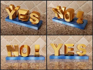 YES or NO by Vepe Wesely | Download free STL model | Printables.com