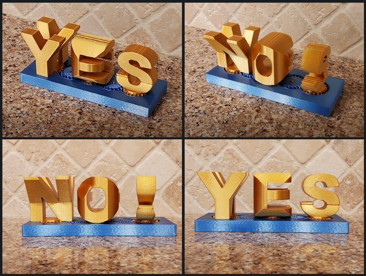 YES or NO! by Philippe Lacoude | Download free STL model | Printables.com