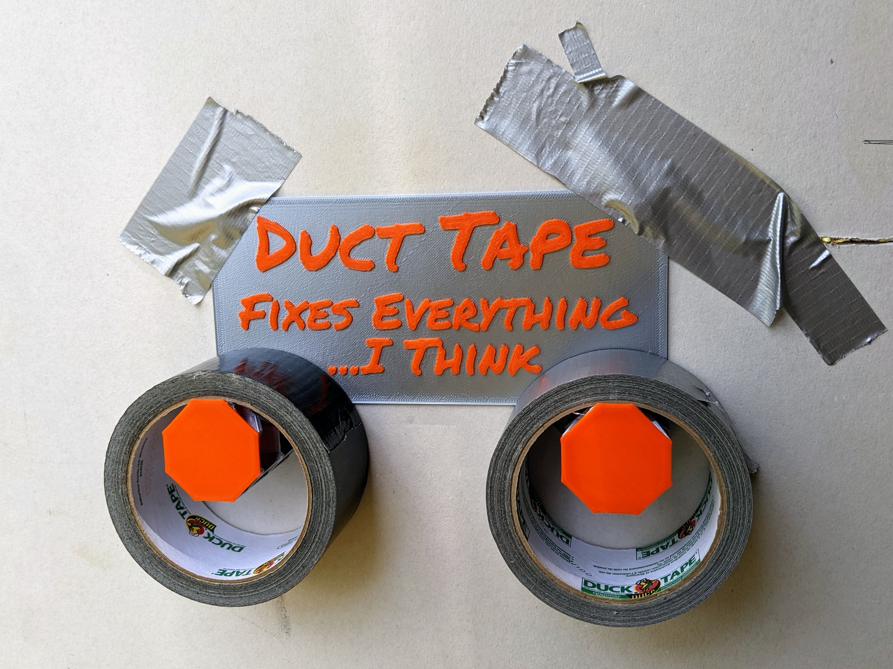 Duct Tape Fixes Everything Holder by Grandpa 3DPrints | Download free ... Duct Tape Fixes Everything Holder by Grandpa 3DPrints | Download free ...