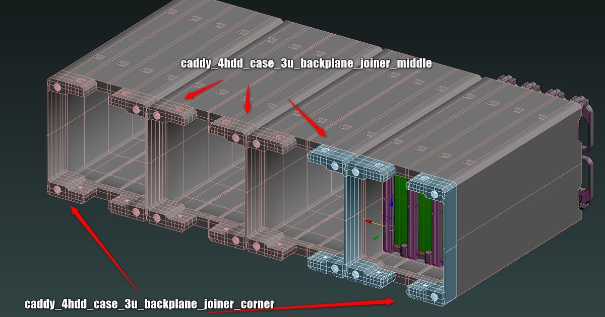 HDD Rack Modular Caddy system (wip) by Piro | Download free STL model ...