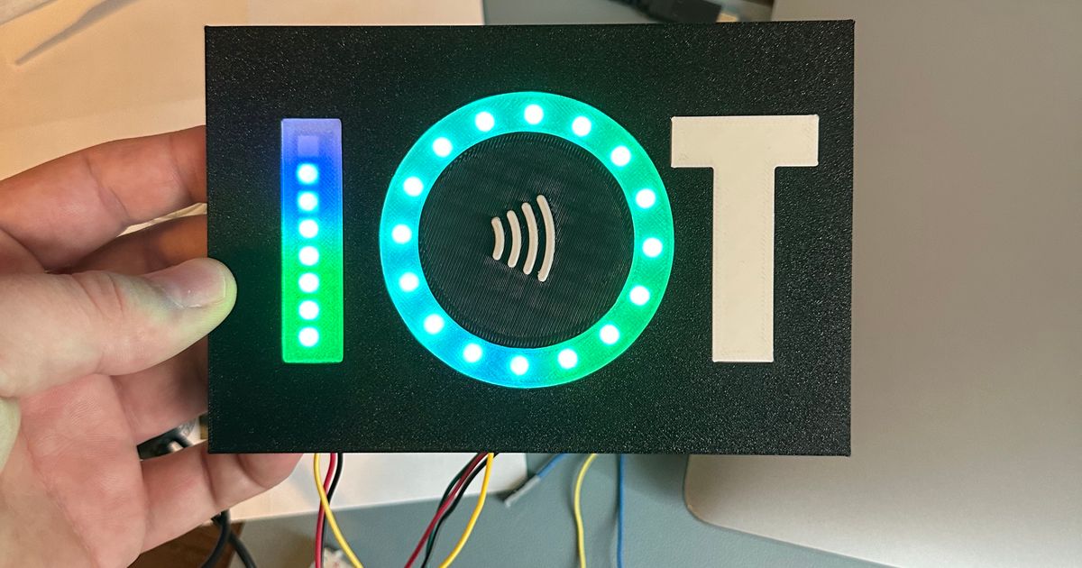 IOT Project Box w/ Neopixel LED's by beastlyblake25 | Download free STL ...
