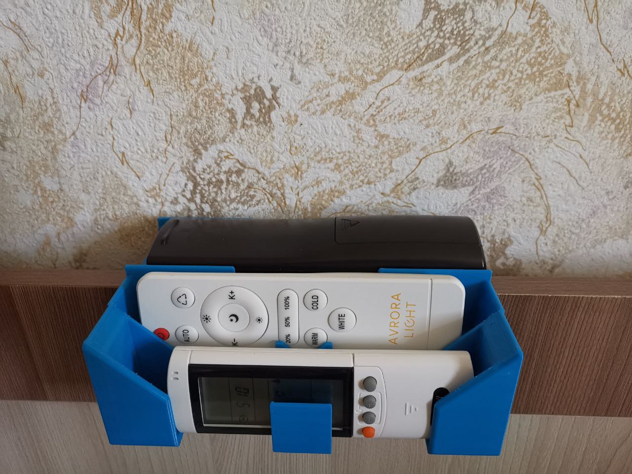 Holder for 3 remote controls_16mm by GreyCat | Download free STL model ...