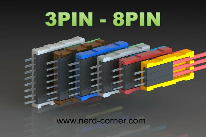 CONNECTORS Edition 3-8 PIn Dupont Jumper-Cable by NERDCORNER | Download ...
