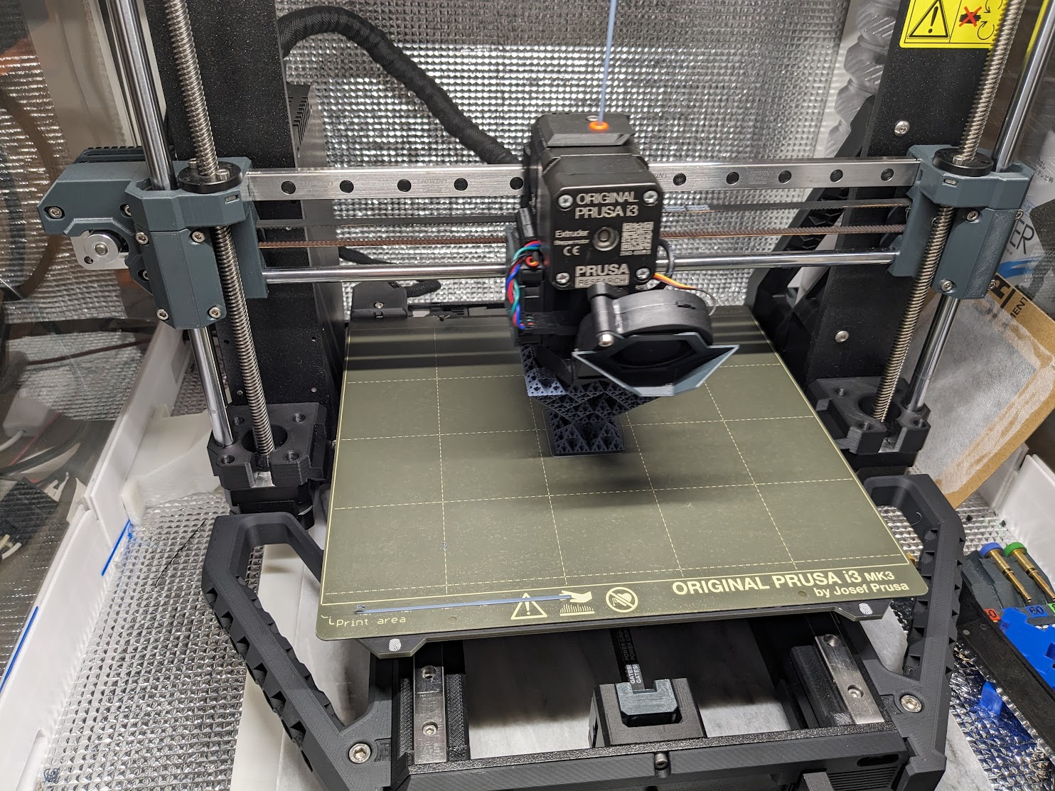 X-axis linear rail upgrade and LM10LUU 10mm rod Z-axis for MK3S/ MK3S ...