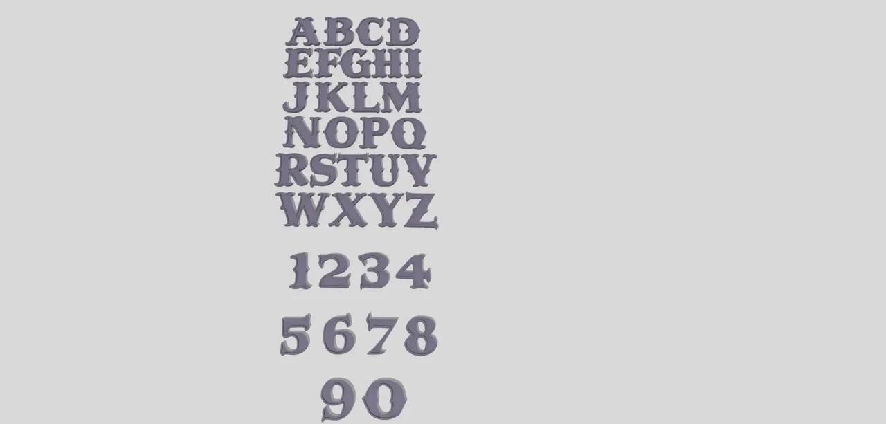 Alphabet fonts by Martin Tulak | Download free STL model | Printables.com