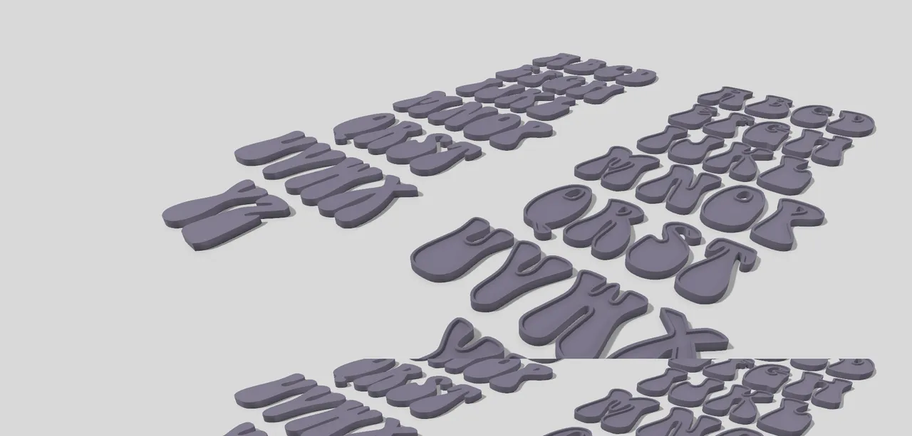 Alphabet fonts by Martin Tulak | Download free STL model | Printables.com
