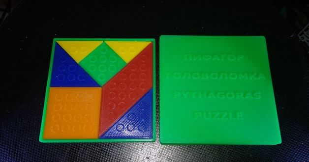 Pythagoras Resembling Tangram Game Puzzle By Vitaliysh Download