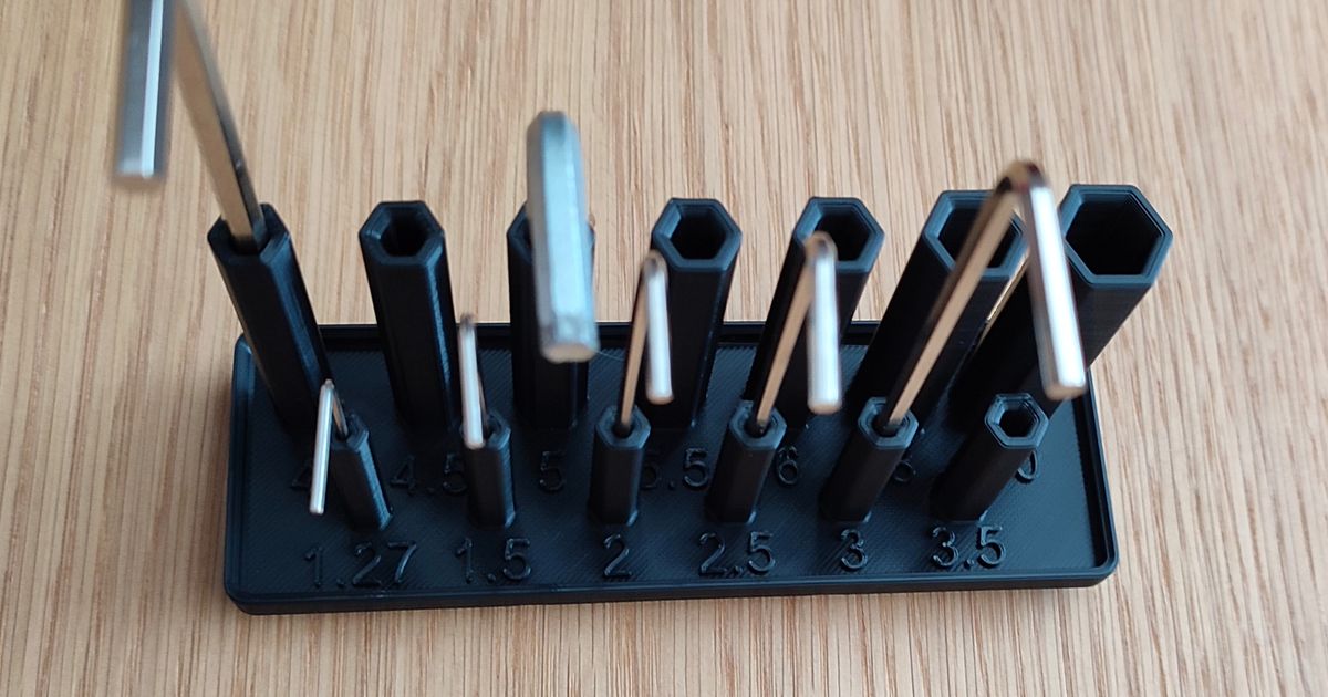 Gridfinity Allen Key Holder [Improved Version] by Chris Enders | Download free STL model ...