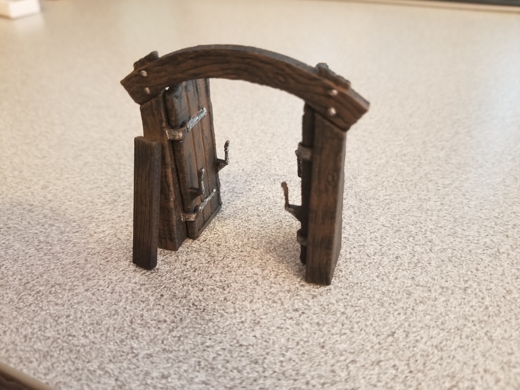 Wood Dungeon Door with Bar - Hinged by Joseph Fisher | Download free ...