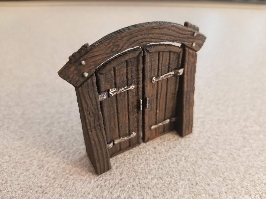 Wood Dungeon Door with Bar - Hinged by Joseph Fisher | Download free ...