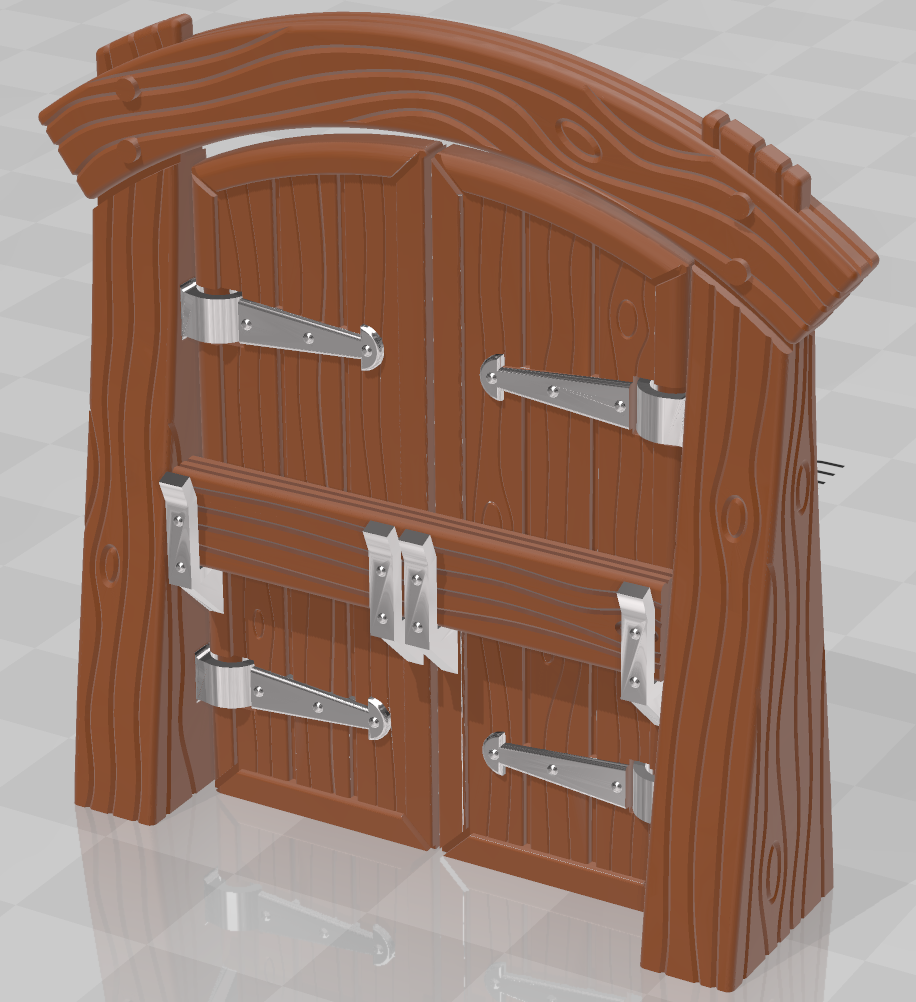 Wood Dungeon Door with Bar - Hinged by Joseph Fisher | Download free ...