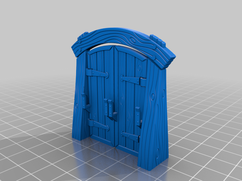 Wood Dungeon Door with Bar - Hinged by Joseph Fisher | Download free ...