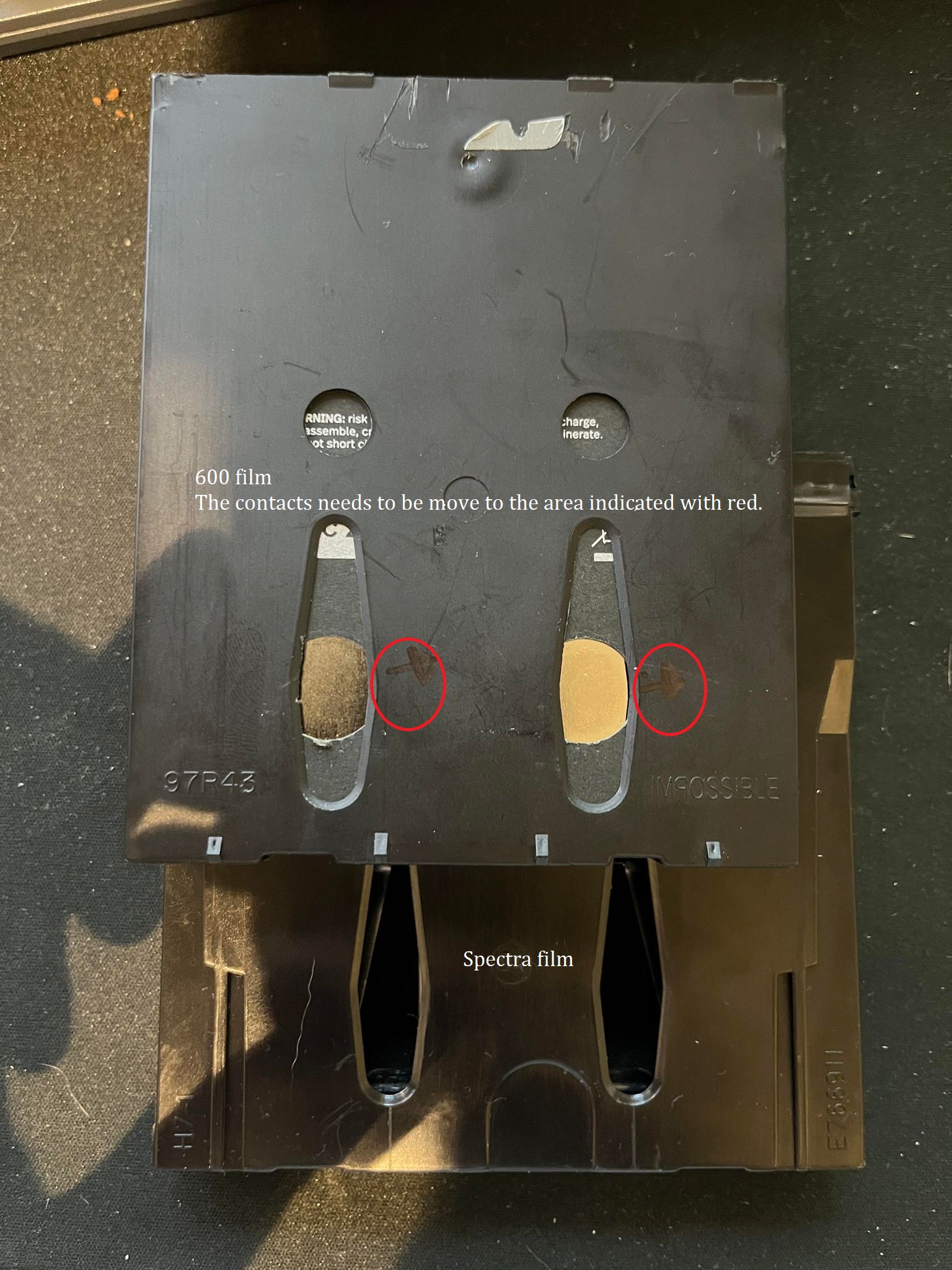 Polaroid 600 film to Spectra adapter von Villy | Kostenloses STL-Modell ...